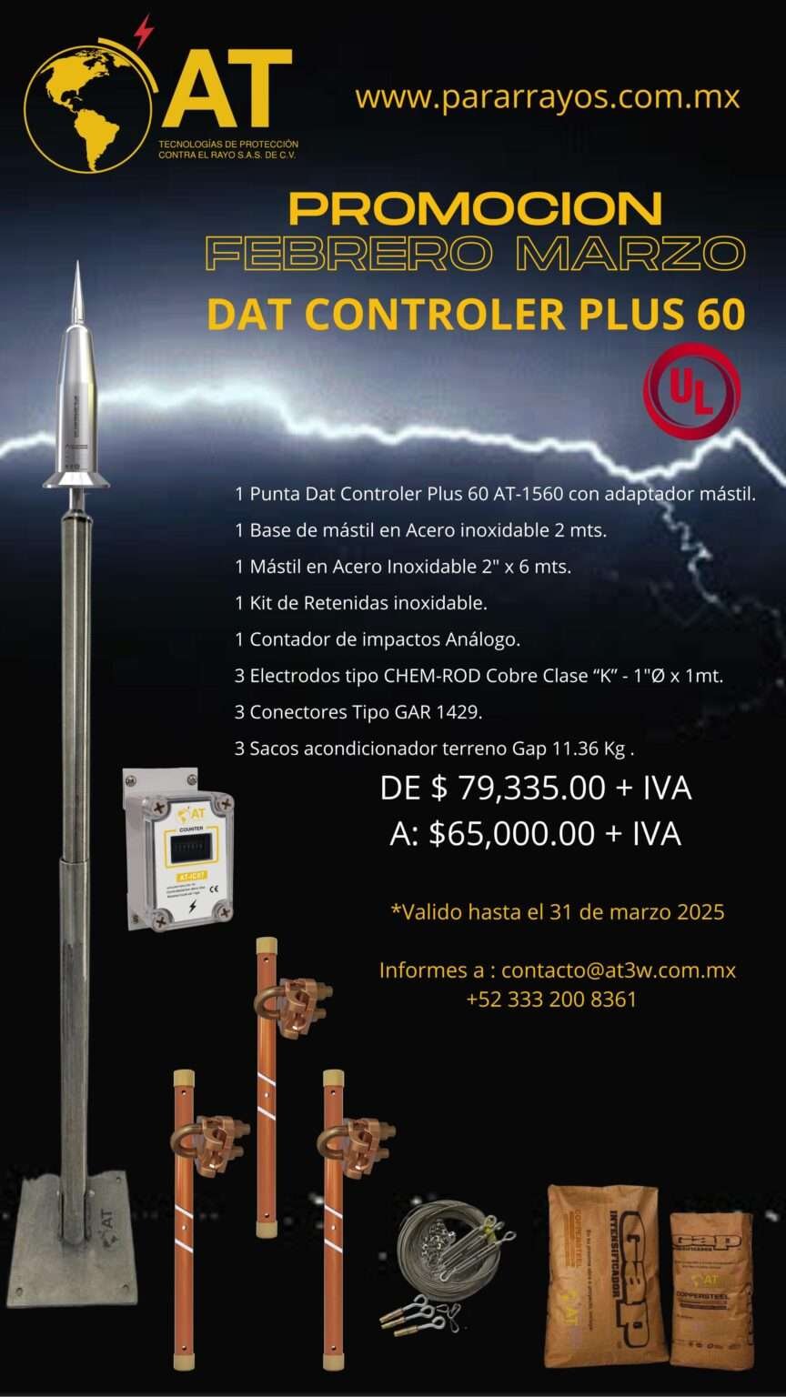 Landing Pararrayos – Pararrayos AT